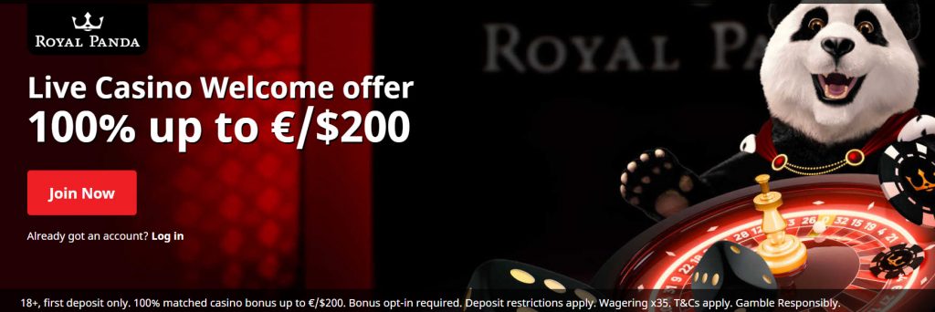 Royal Panda Live Casino - Best Live Casino UK